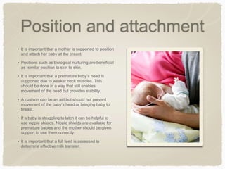 Supporting breastfeeding in a neonatal setting | PPTX