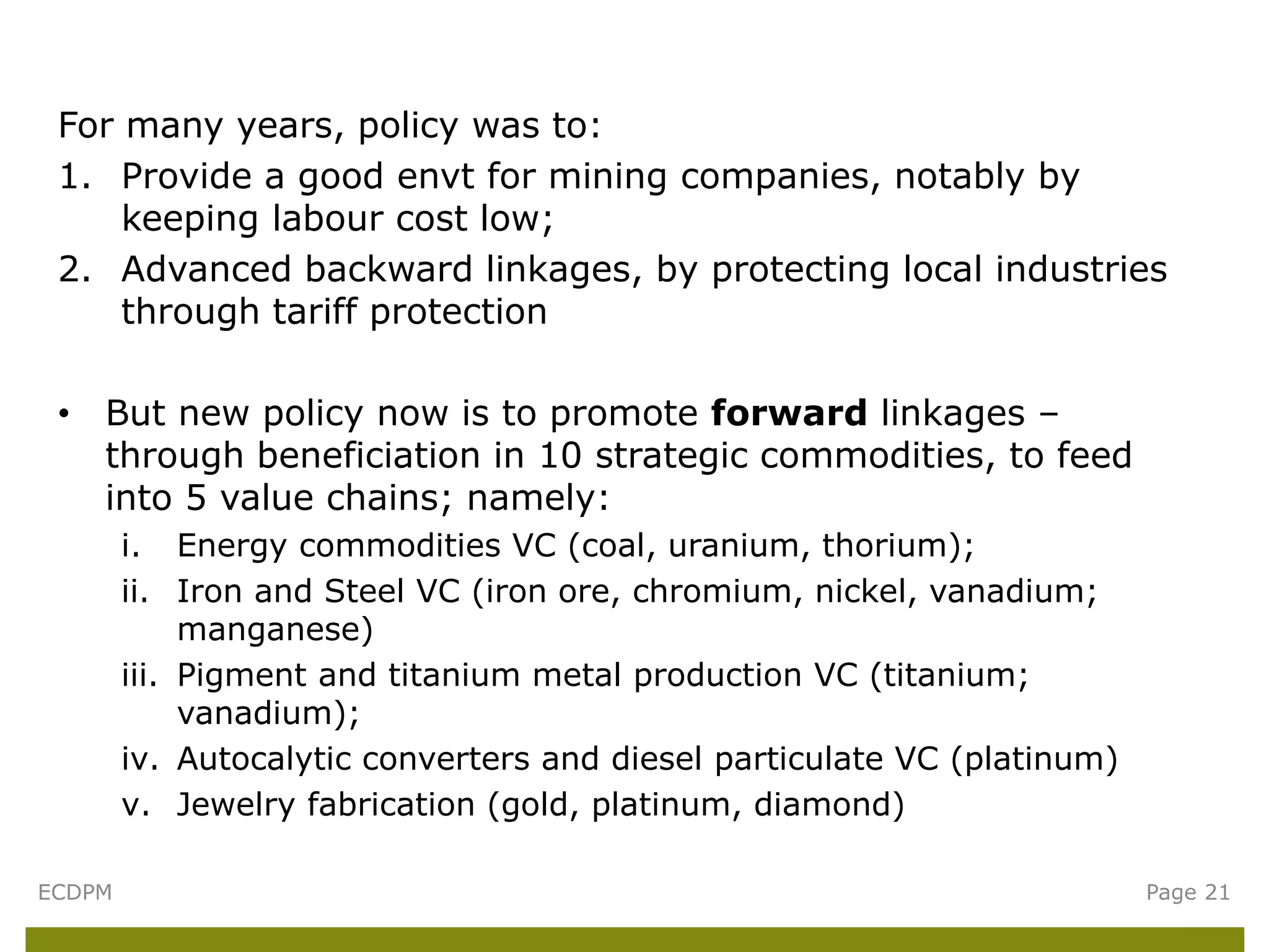 The State of Mining Value Chains in Africa | PPTX