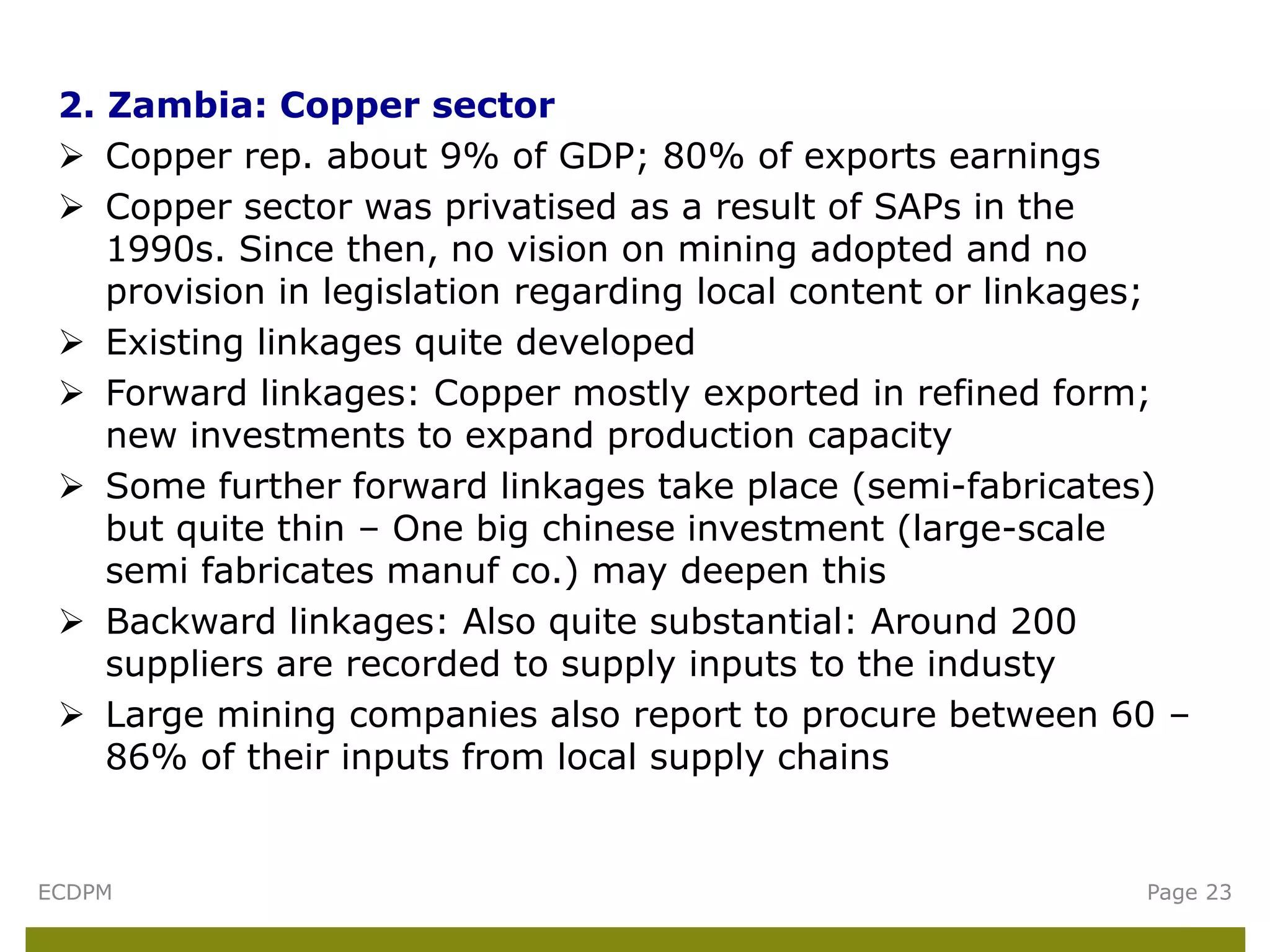 The State of Mining Value Chains in Africa | PPTX