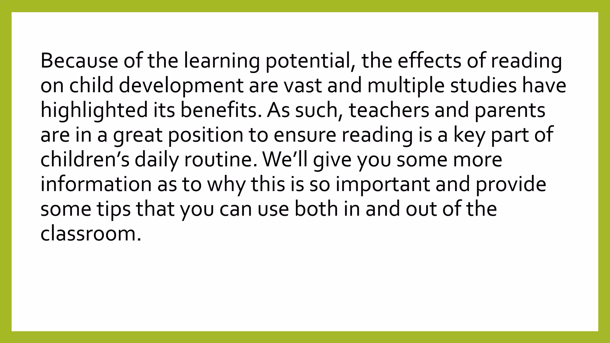 SUPPORTING CHILDREN’S READING DEVELOPMENT.pptx