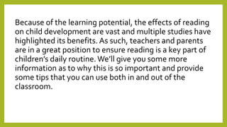 SUPPORTING CHILDREN’S READING DEVELOPMENT.pptx