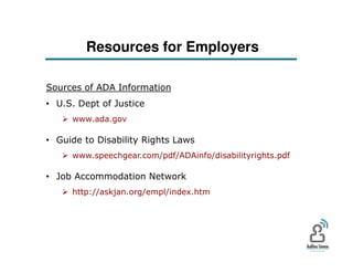 Supporting deaf or hard of-hearing individuals in the workplace | PDF