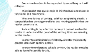 Supporting details | PPTX