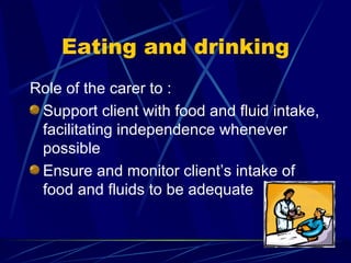 Supporting eating and drinking | PPT