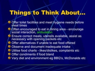 Supporting eating and drinking | PPT