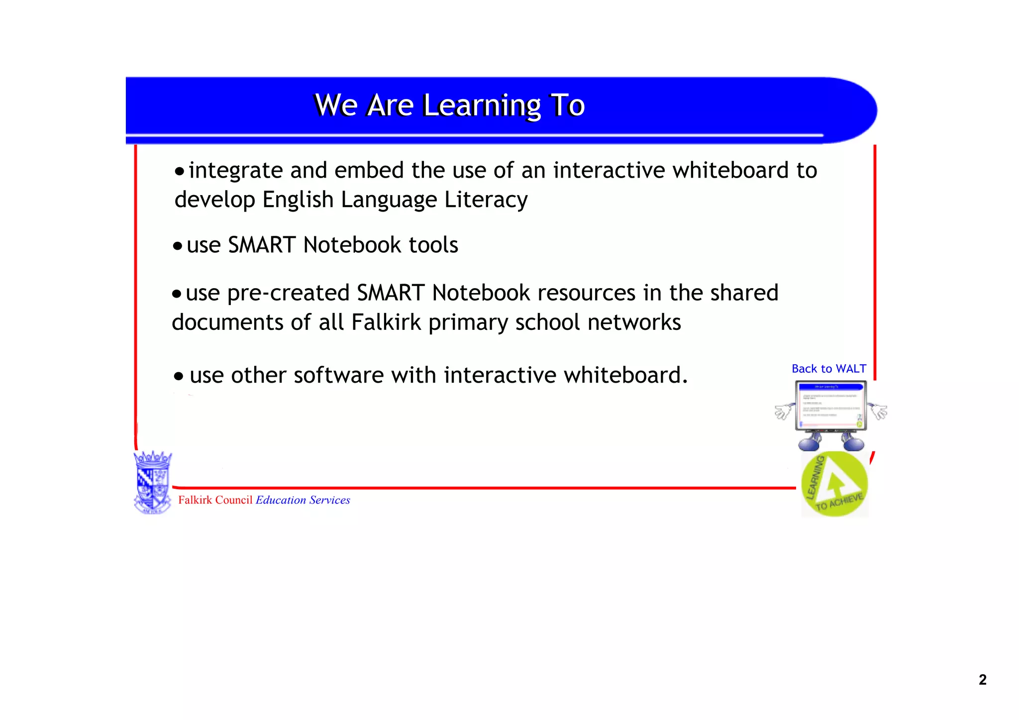 Supporting English Language Literacy With A Smart Board | PDF