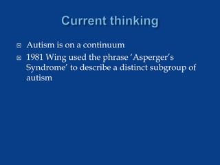 Supporting learners with autism and aspergers | PPTX