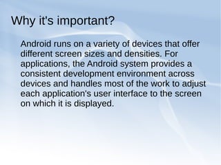 Supporting Multiple Screen In Android | ODP