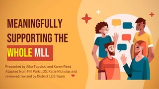 Supporting Newcomer Multilingual Learners | PPT