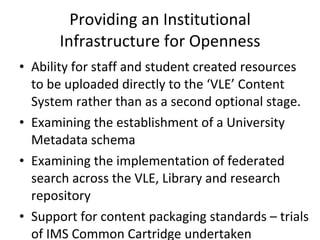 Supporting openess | PPT