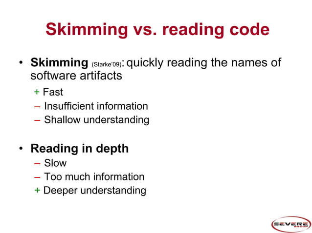 Supporting Program Comprehension With Source Code Summarization Icse Nier 2010 Ppt