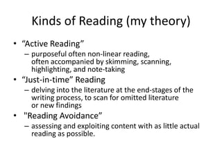 Reading avoidance | PPTX
