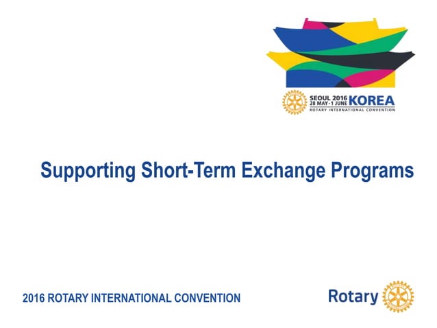 Supporting short term exchanges | PPTX