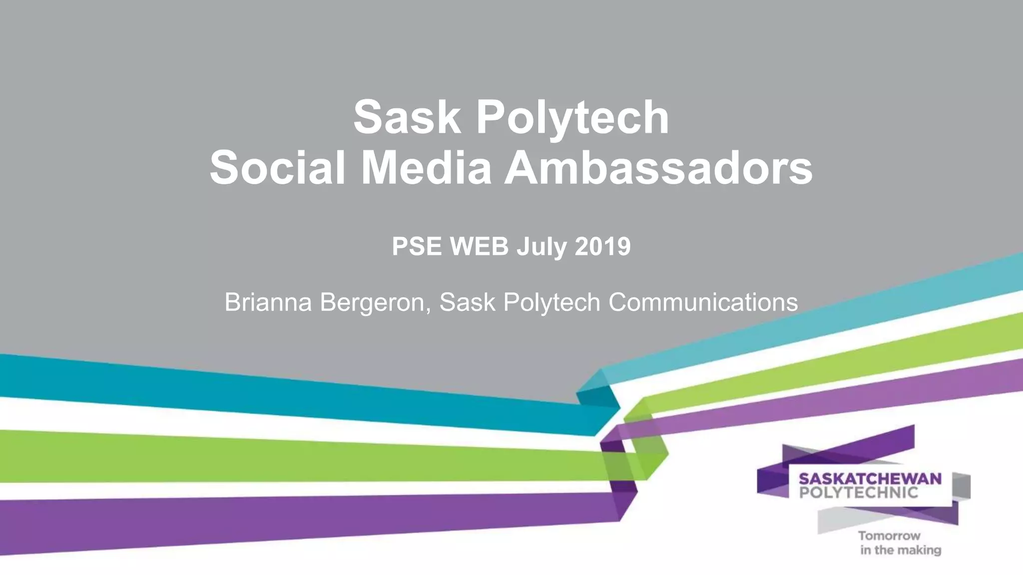 Supporting social media ambassadors | PPTX