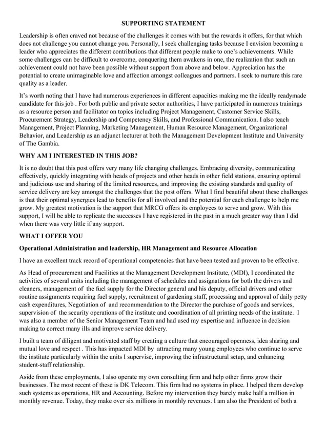 Supporting statement .pdf
