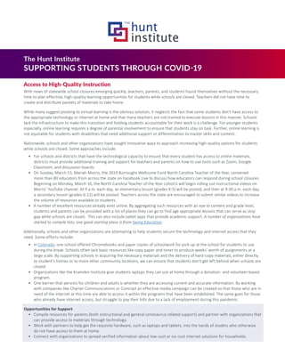 Hunt Institute | PDF