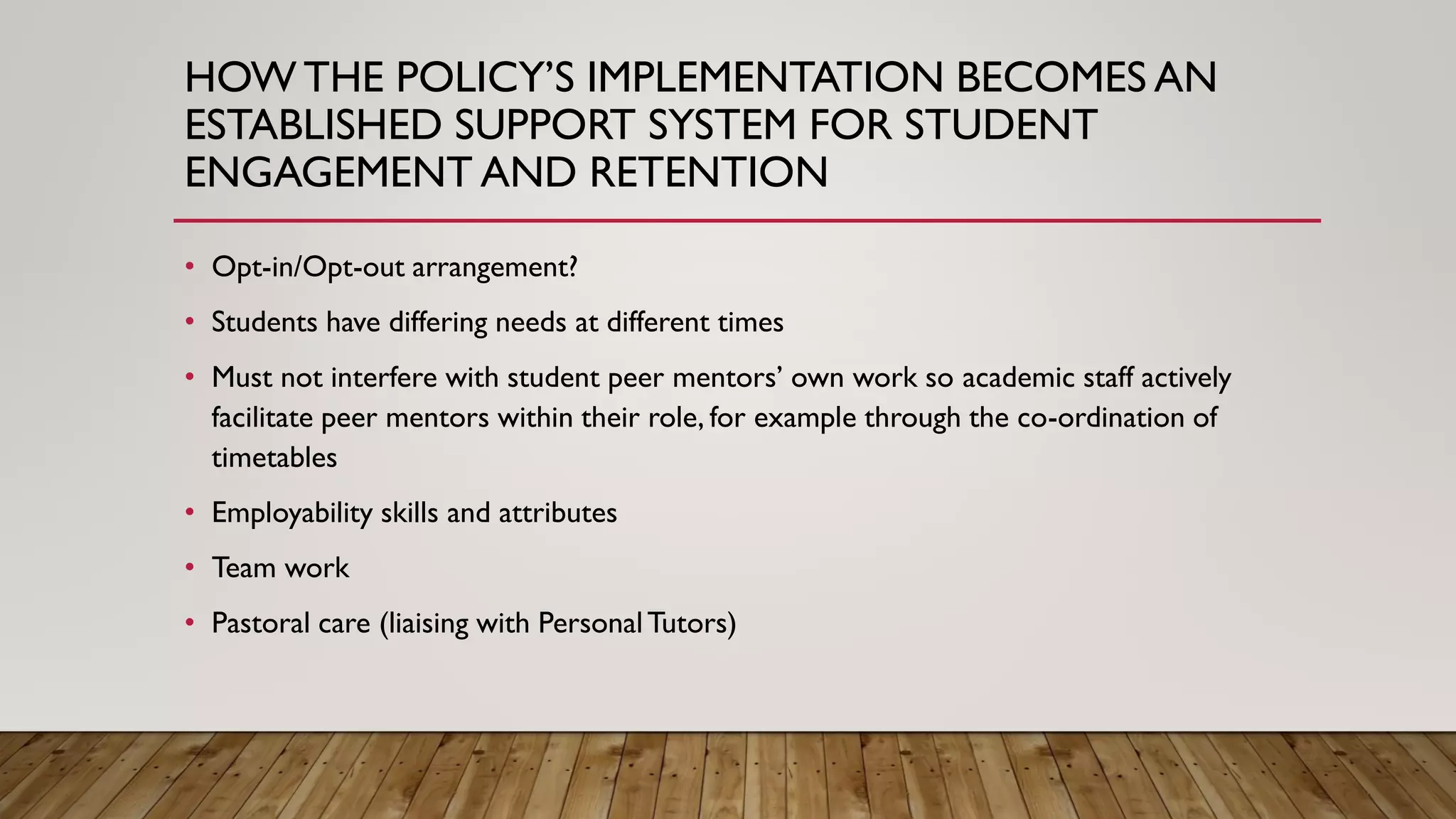 Supporting student transitions through student peer mentoring | PDF