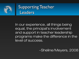 Supporting teacher leadership | PPT