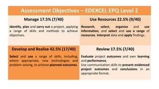 Opportunities: Supporting the extended project qualification | PPTX