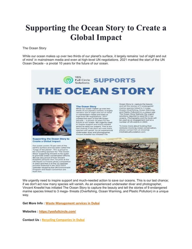 Supporting the Ocean Story to Create a Global Impact.docx