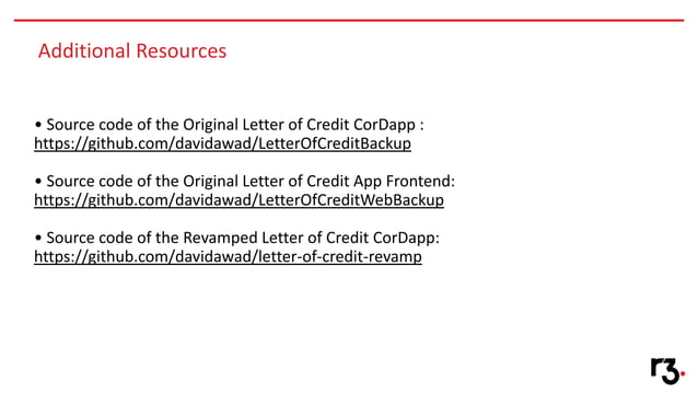 Supporting trade finance with letters of credit on corda | PPTX ...