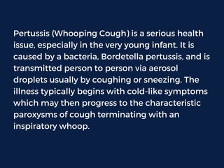 Supporting Universal Antenatal Pertussis Vaccination | PPT