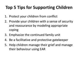 Supporting your children after separation (soph) | PPT