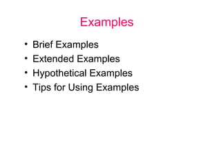 Supporting your ideas | PPT