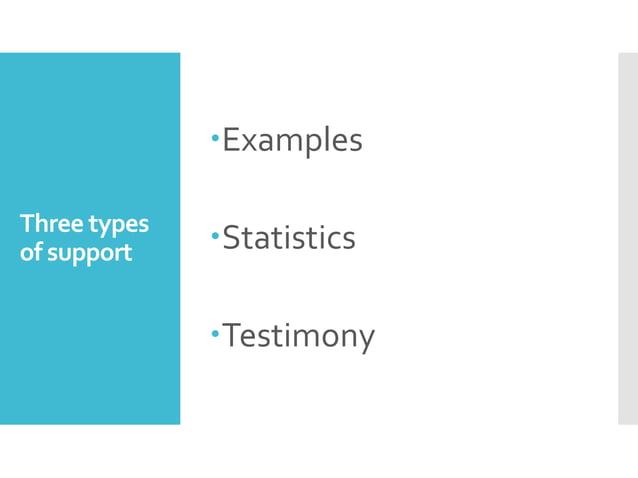 Supporting your ideas | PPT