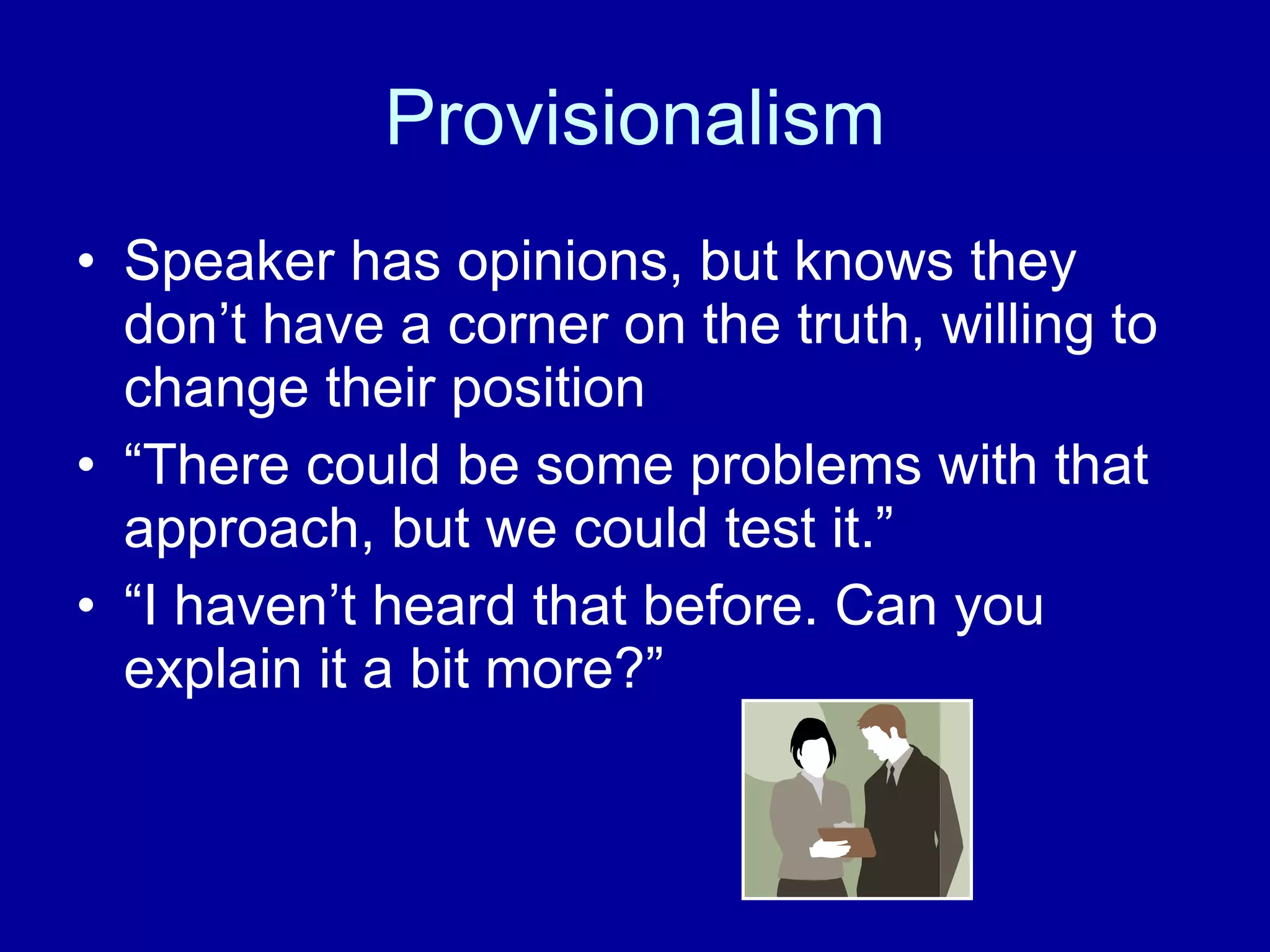 Supportive and defensive communication climates | PPT