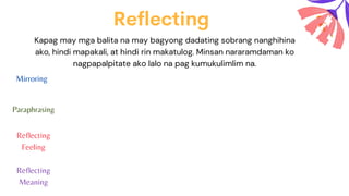 Supportive communication concepts and slide presentation | PPTX