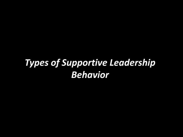 Supportive leadership | PDF | Business Administration | Business