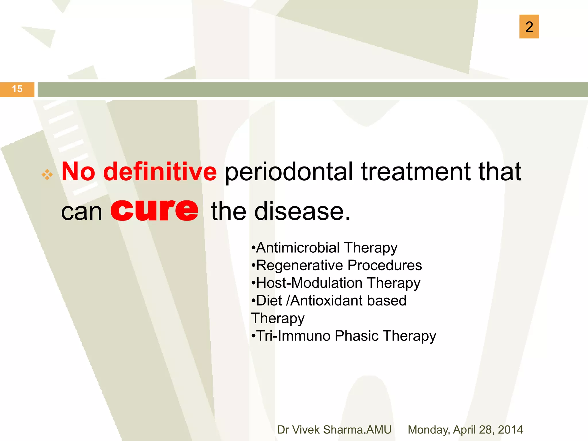 Supportive periodontal therapy final1 | PPTX