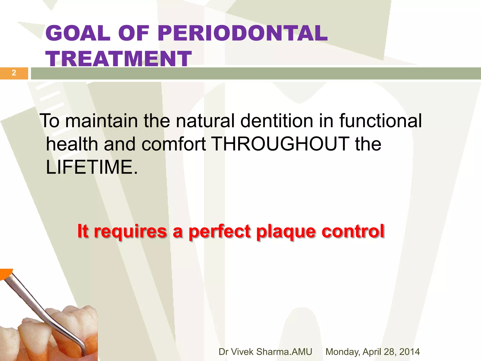 Supportive periodontal therapy final1 | PPTX