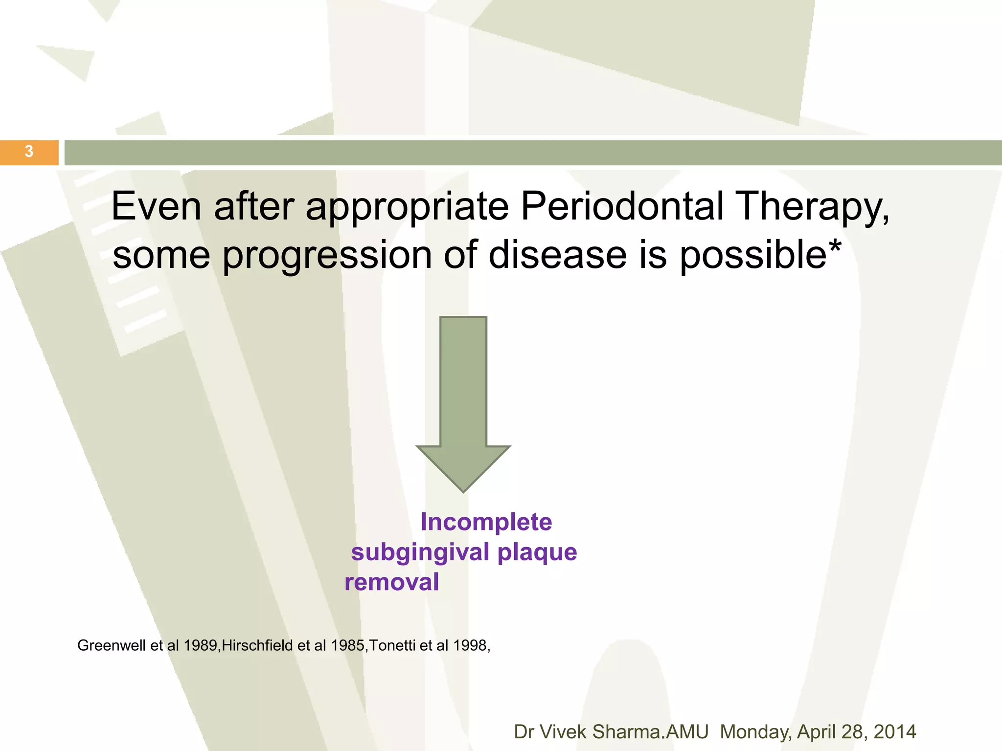 Supportive periodontal therapy final1 | PPTX