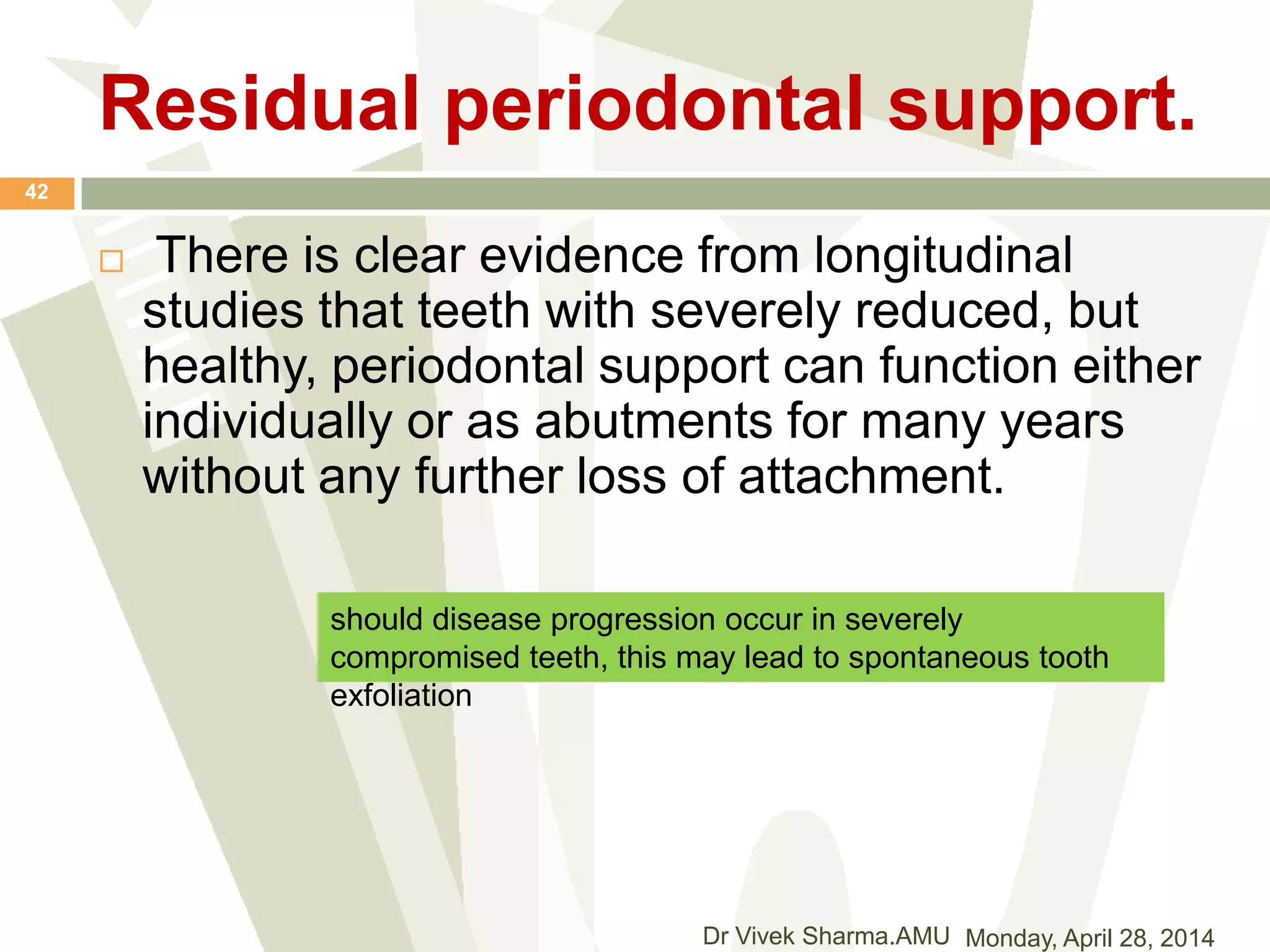 Supportive periodontal therapy final1 | PPTX