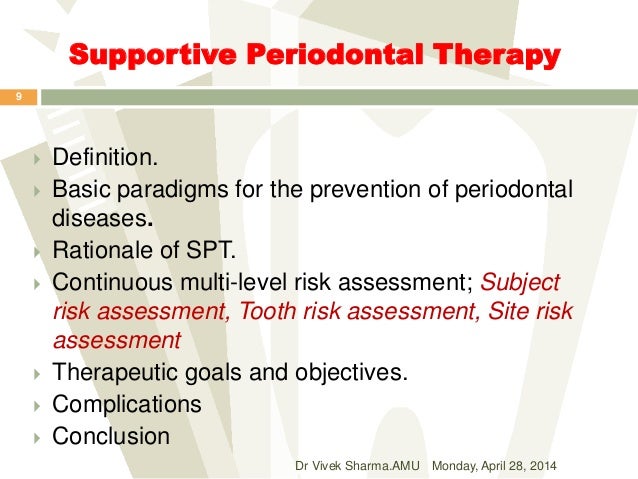 Supportive periodontal therapy final1