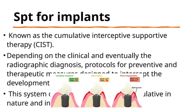SUPPORTIVE PERIODONTAL THERAPY and maintenance period | PPT