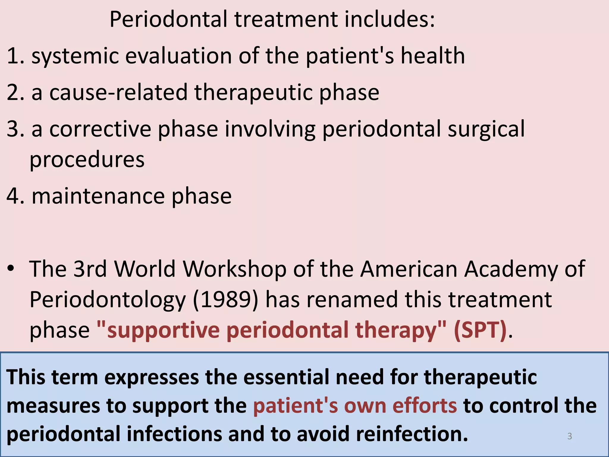 Supportive periodontal therapy | PPTX