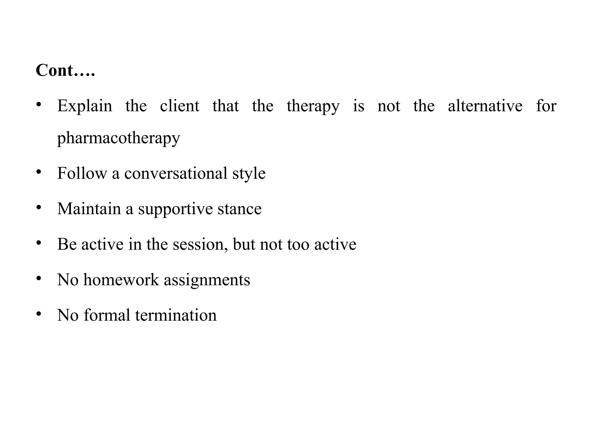 Introduction to supportive psychotherapy | PPTX