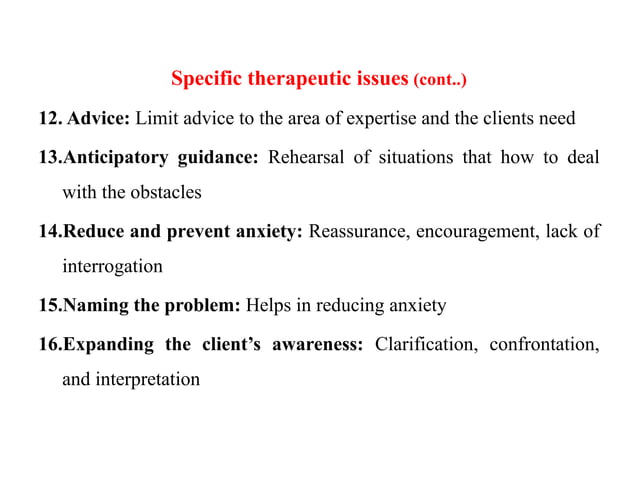 Introduction to supportive psychotherapy | PPTX