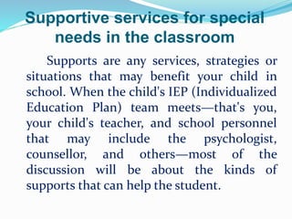 Supportive services | PPTX