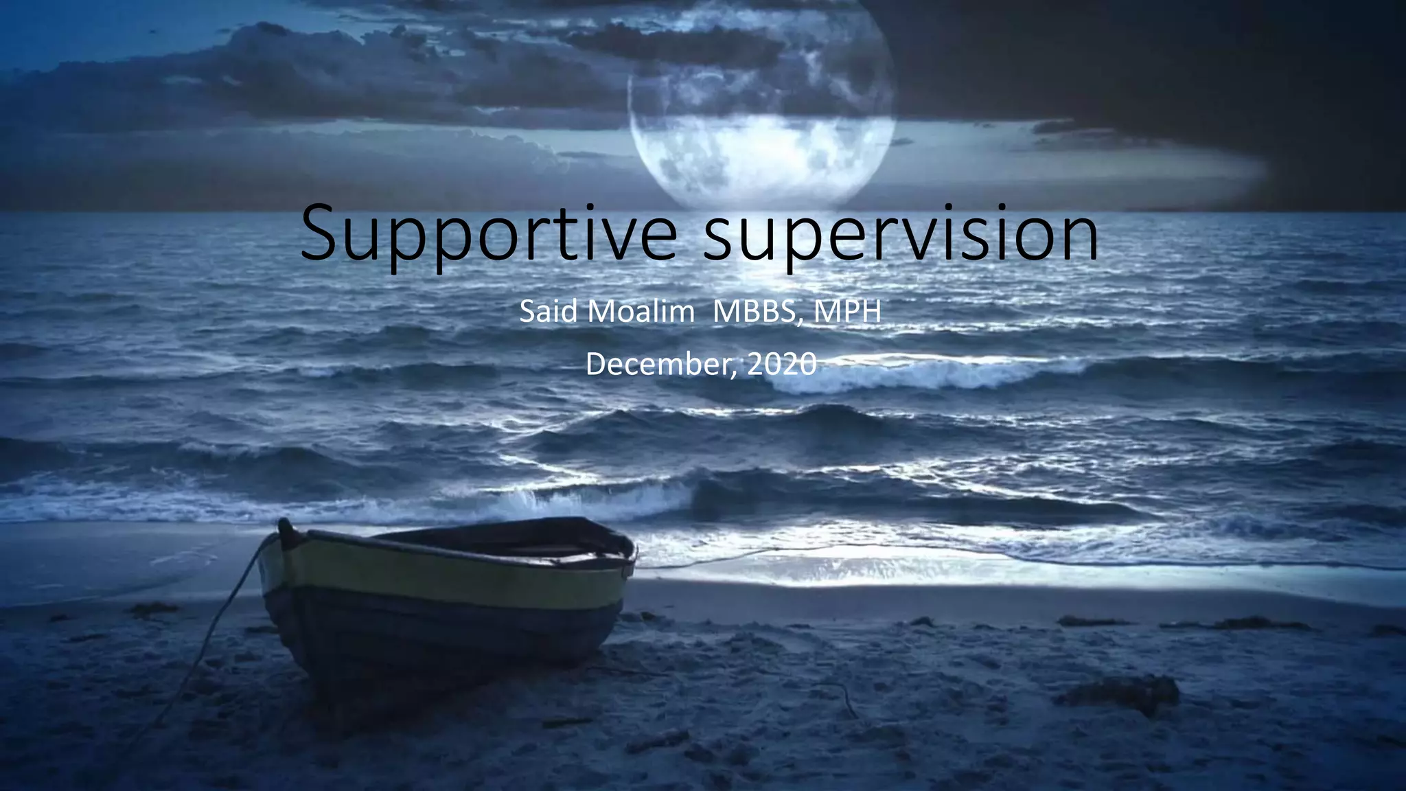 Supportive supervision | PPT