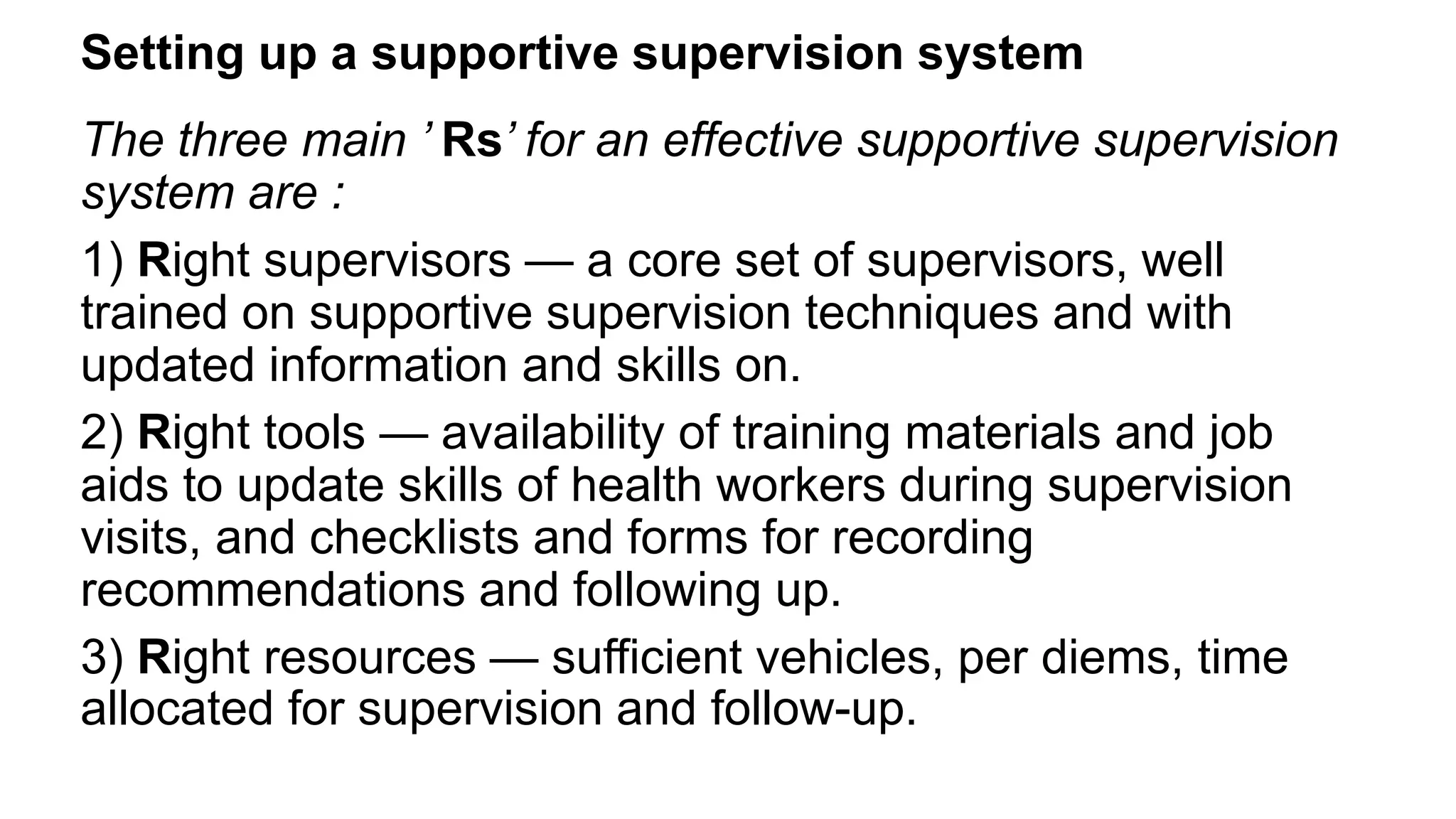 Supportive supervision | PPT