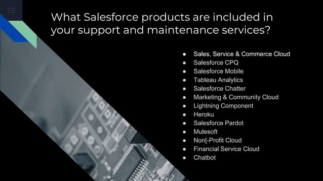 Salesforce Support & Maintenance Presentation | PPTX