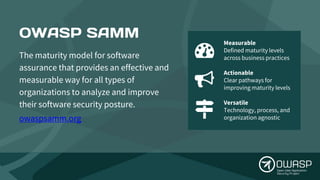 Support OWASP SAMM | PPT