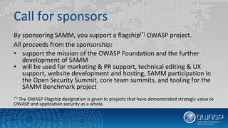Support OWASP SAMM | PDF | Technology & Computing