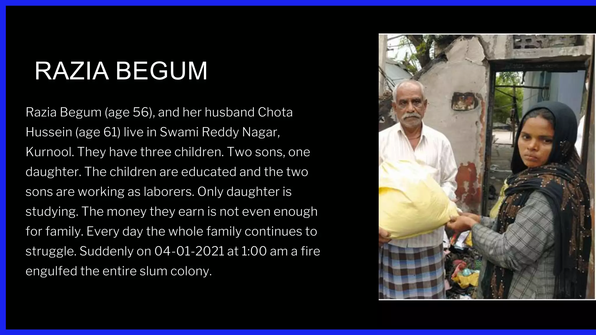 Support poor oldage person | Razia Begum | Sheikh Ramijabi | S Sultha…