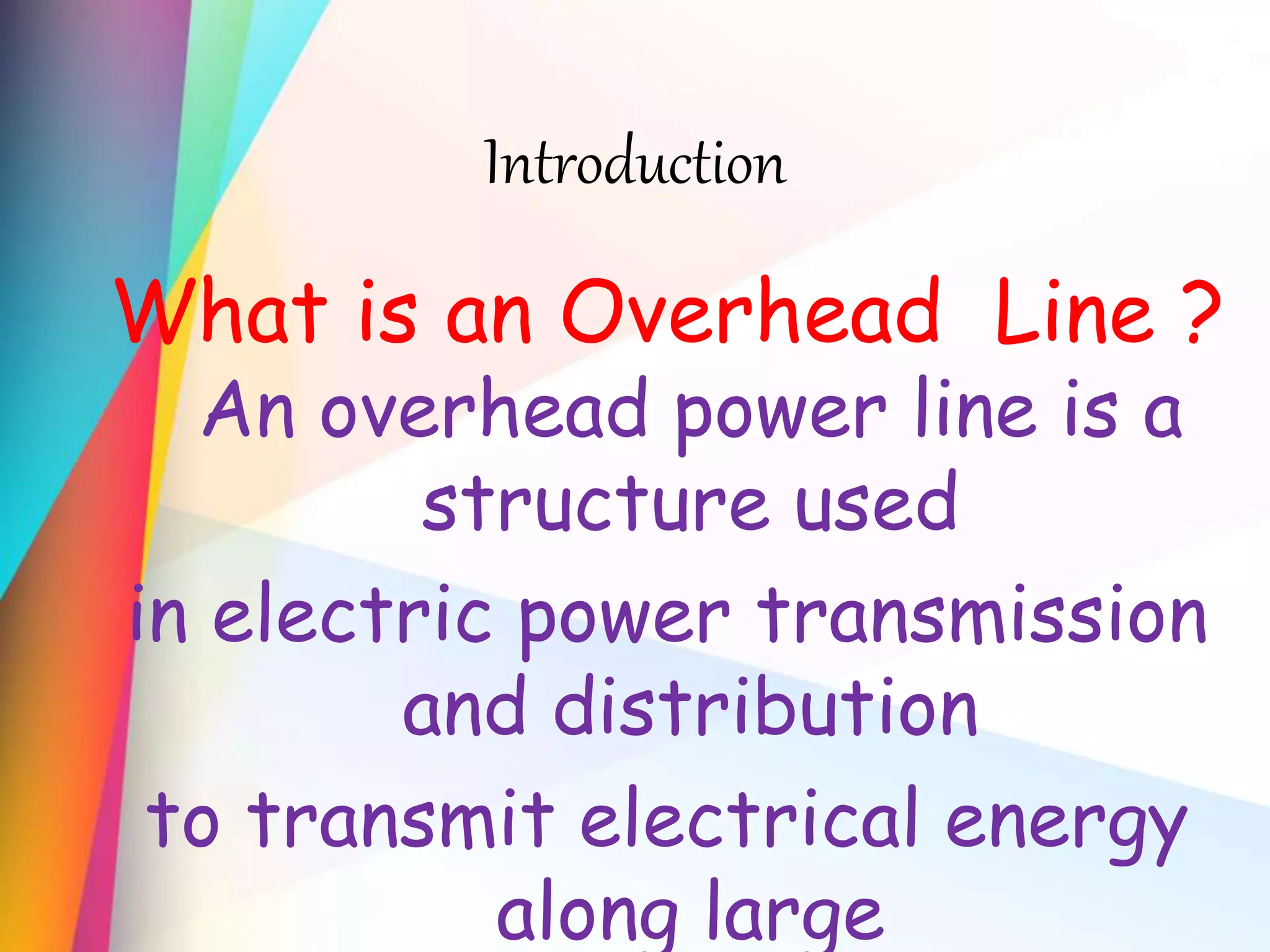Supports of overhead line | PPTX