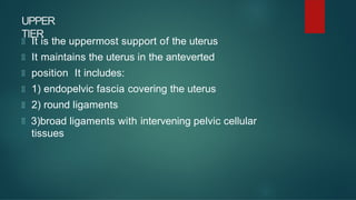 supports of uterus, prolapse class1.pptx